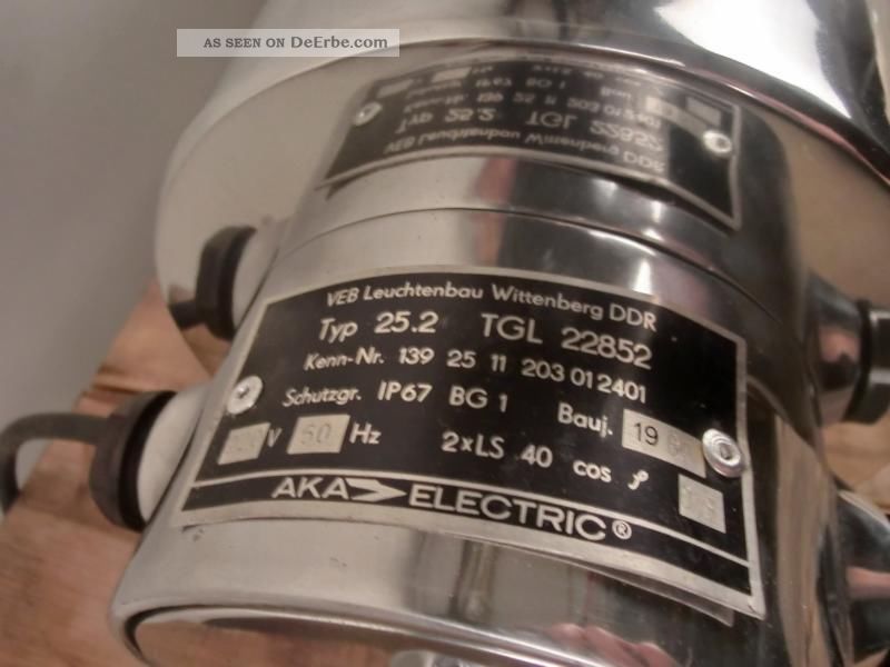 Led Fabrik Industrie Loft Bunker Ex Ddr Lampe Vintage Industrial Lamp Light