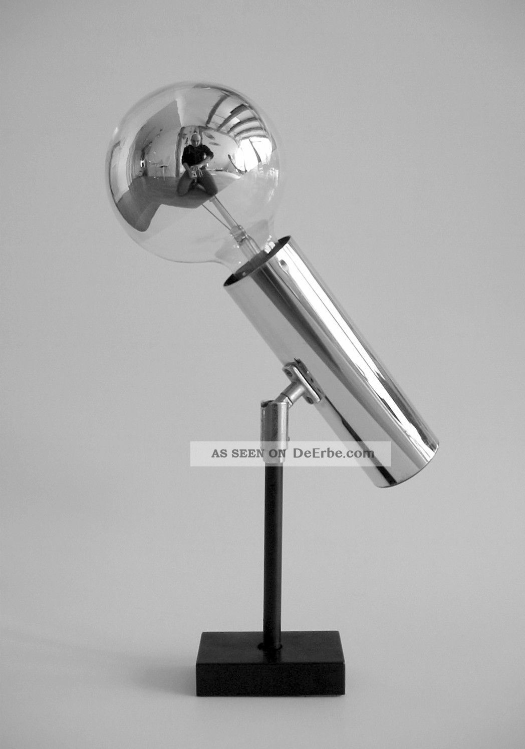 70er Staff W306 Großer Chrom Strahler Designleuchte Lampe Panton Colani ...