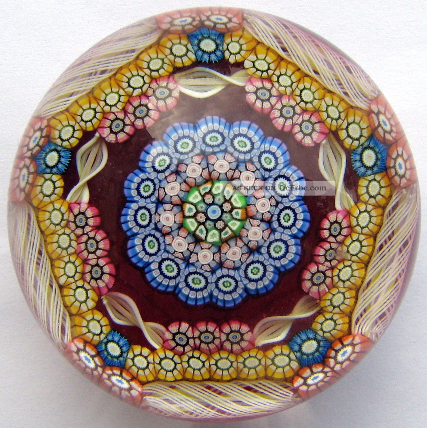 Rare Pertshire Millefiori Paperweight Briefbeschwerer Pp 112