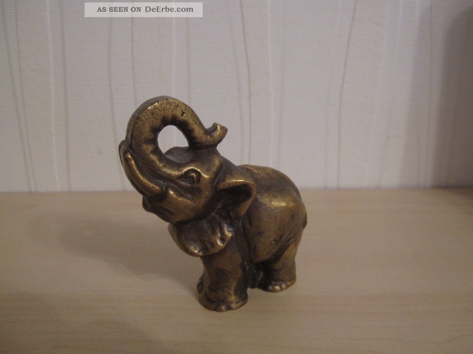 Briefbeschwerer = Duklo Kunstguss = Elefant = Messing 0, 740 Kg.