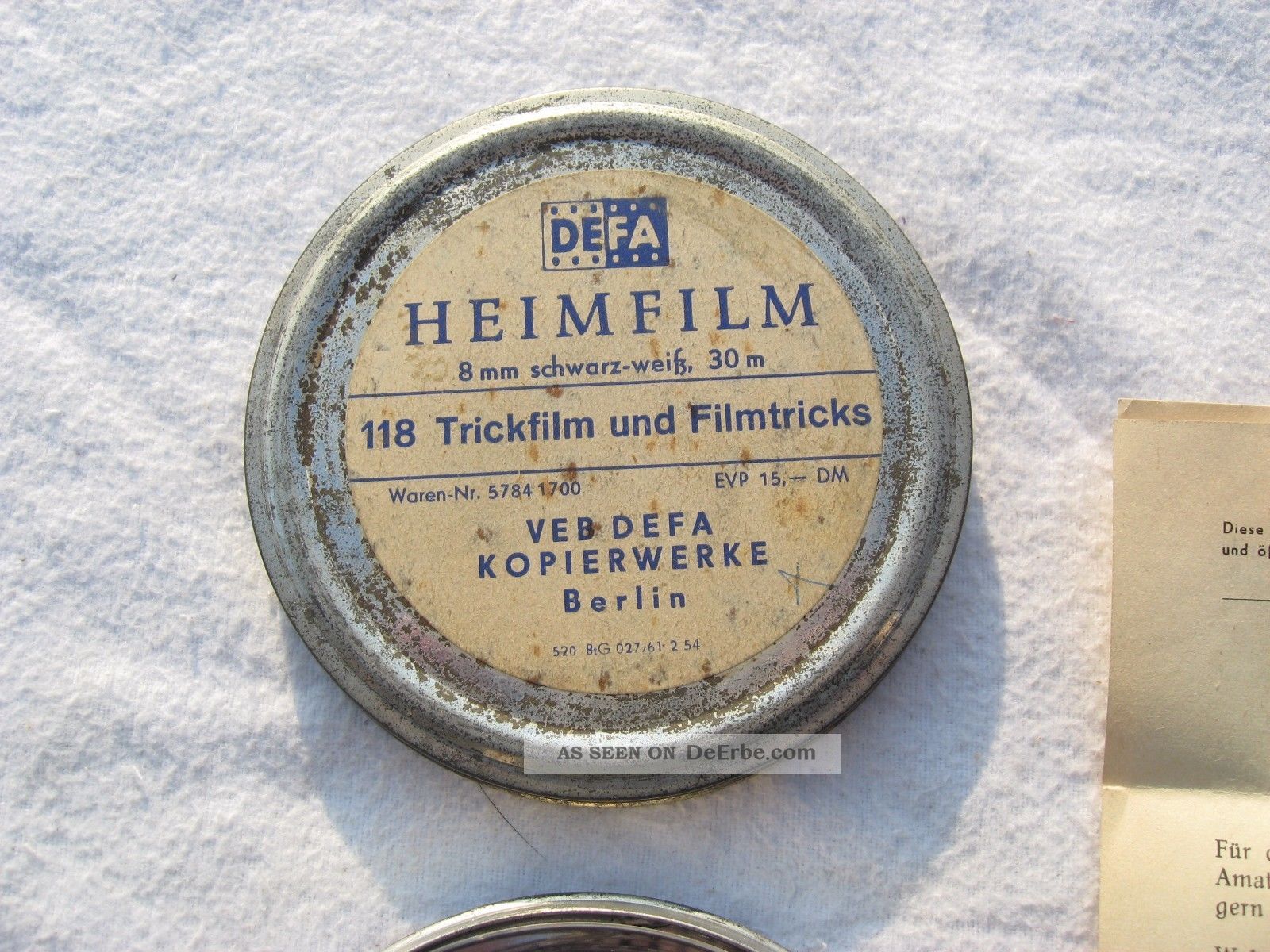 Alter Ddr Defa Film Nr. 118 Trickfilm Und Filmtricks Schwarz/weiß 8 Mm ...