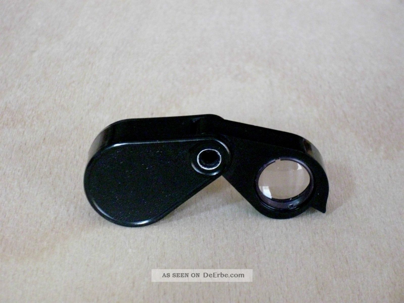 Einschlaglupe Lupe Carl Zeiss Jena 10x, Bakelitgehäuse,