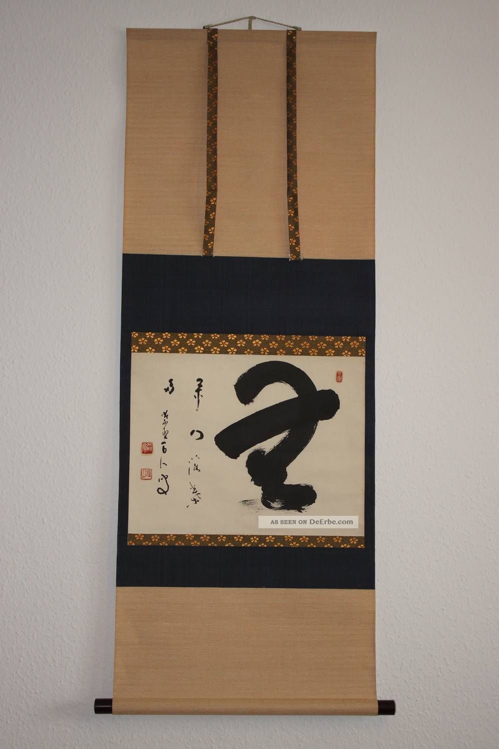 Japanisches Rollbild Kakejiku Kalligraphie Japan Scroll Calligraphy 1279