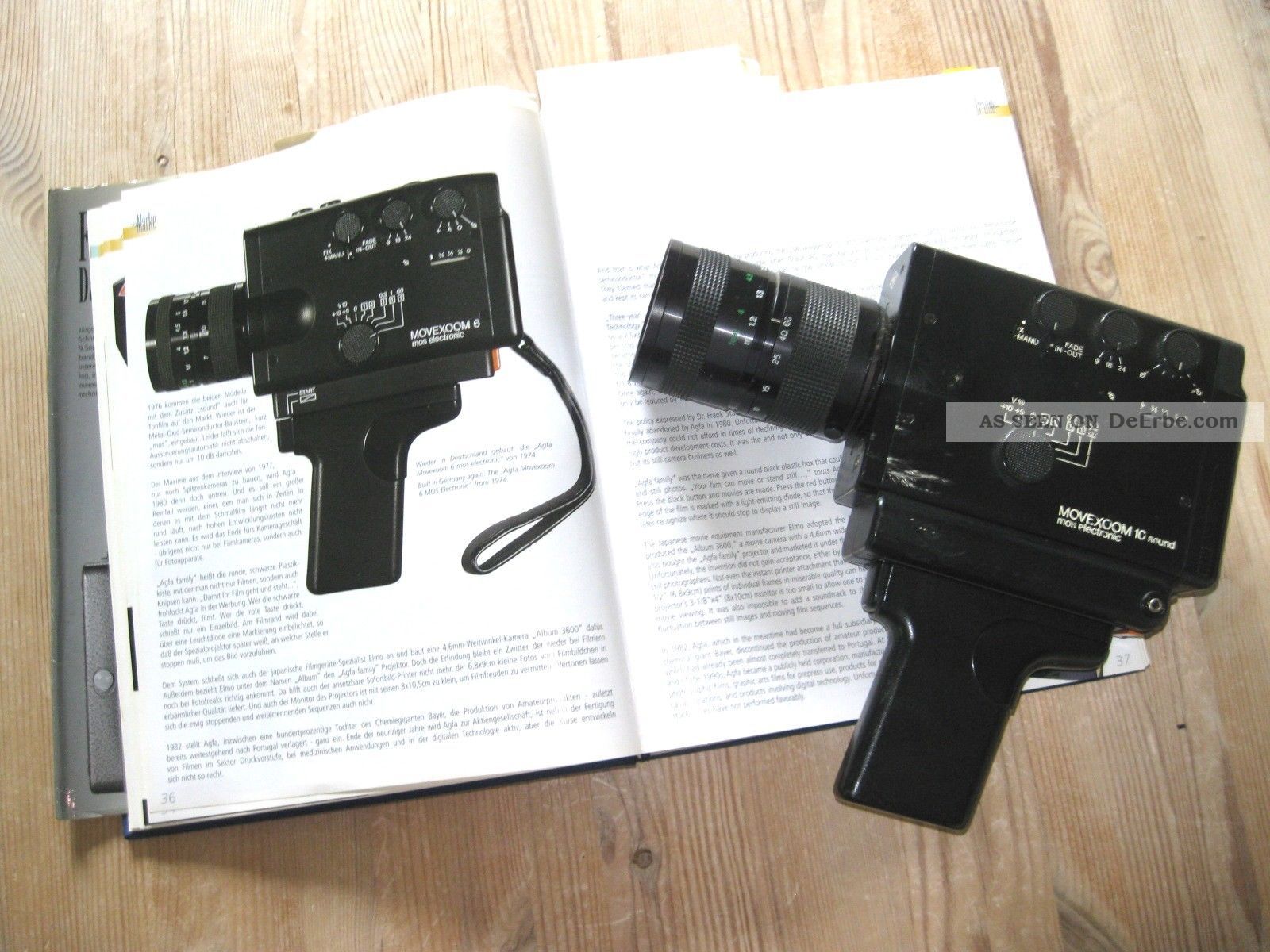 S8 Mm Kassetten Tonfilmkamera - Agfa Movexoom 10 Sound Mos Elctronic Für Sammler