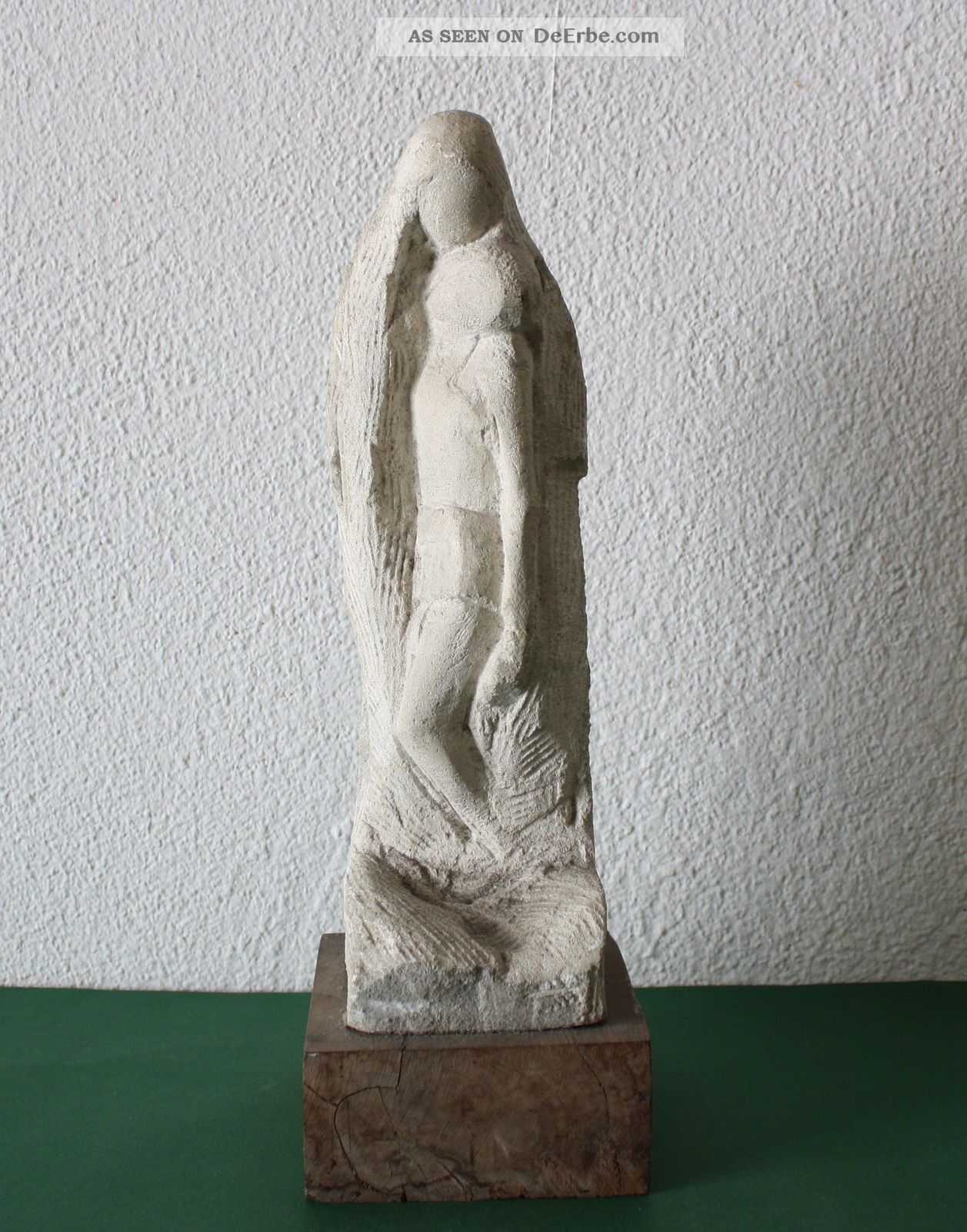 Professor Carlo Lotti, Venezia_skulptur Aus Stein_madonna Mit Kind_unikat