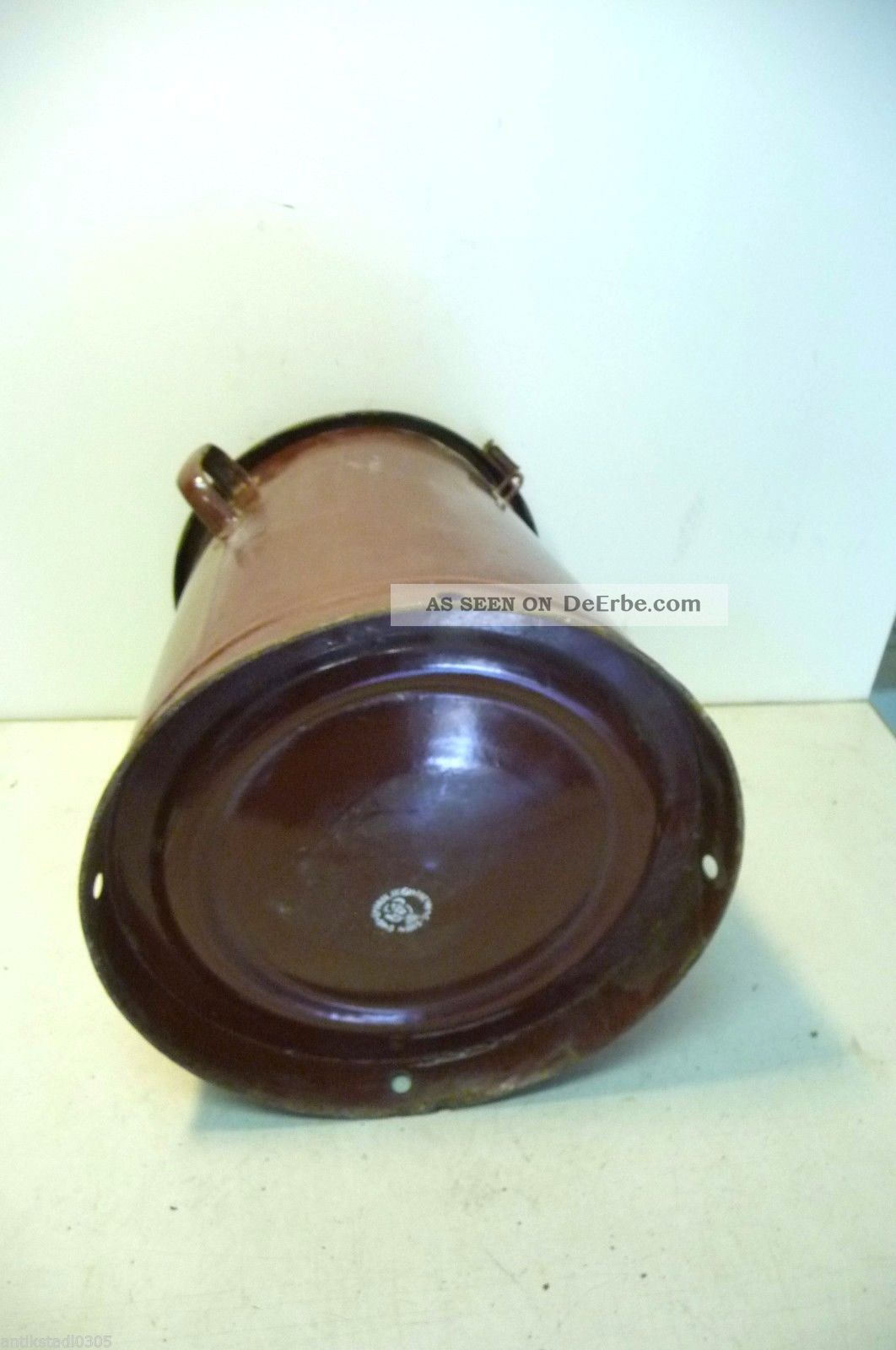 Nr. 4564. Alter Emaille Topf Emailtopf Old Enamelware Pot