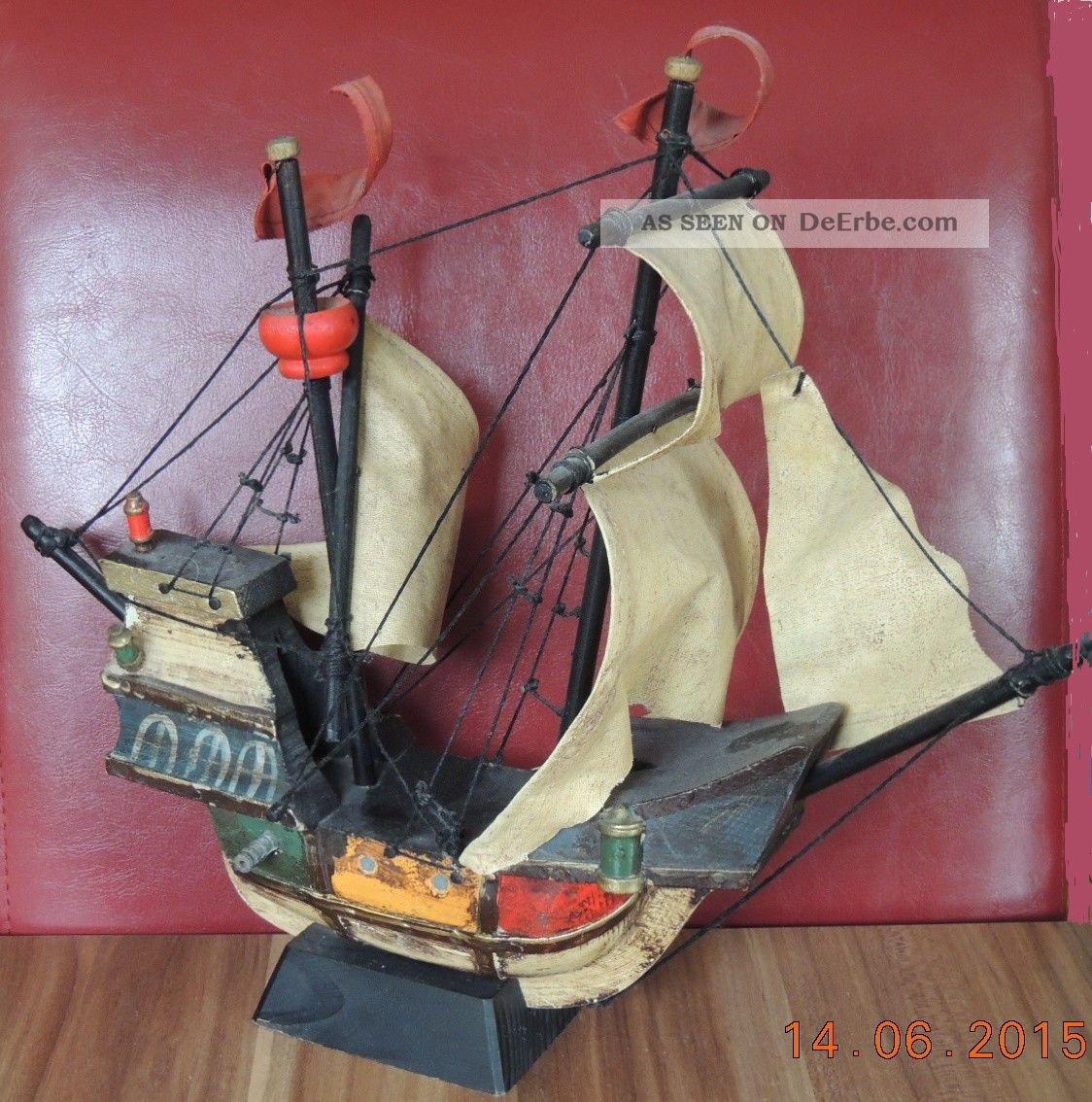 Alte Kogge Segelschiff Piratenschiff Kanonenboot Schiff Boot Kanonen 1700