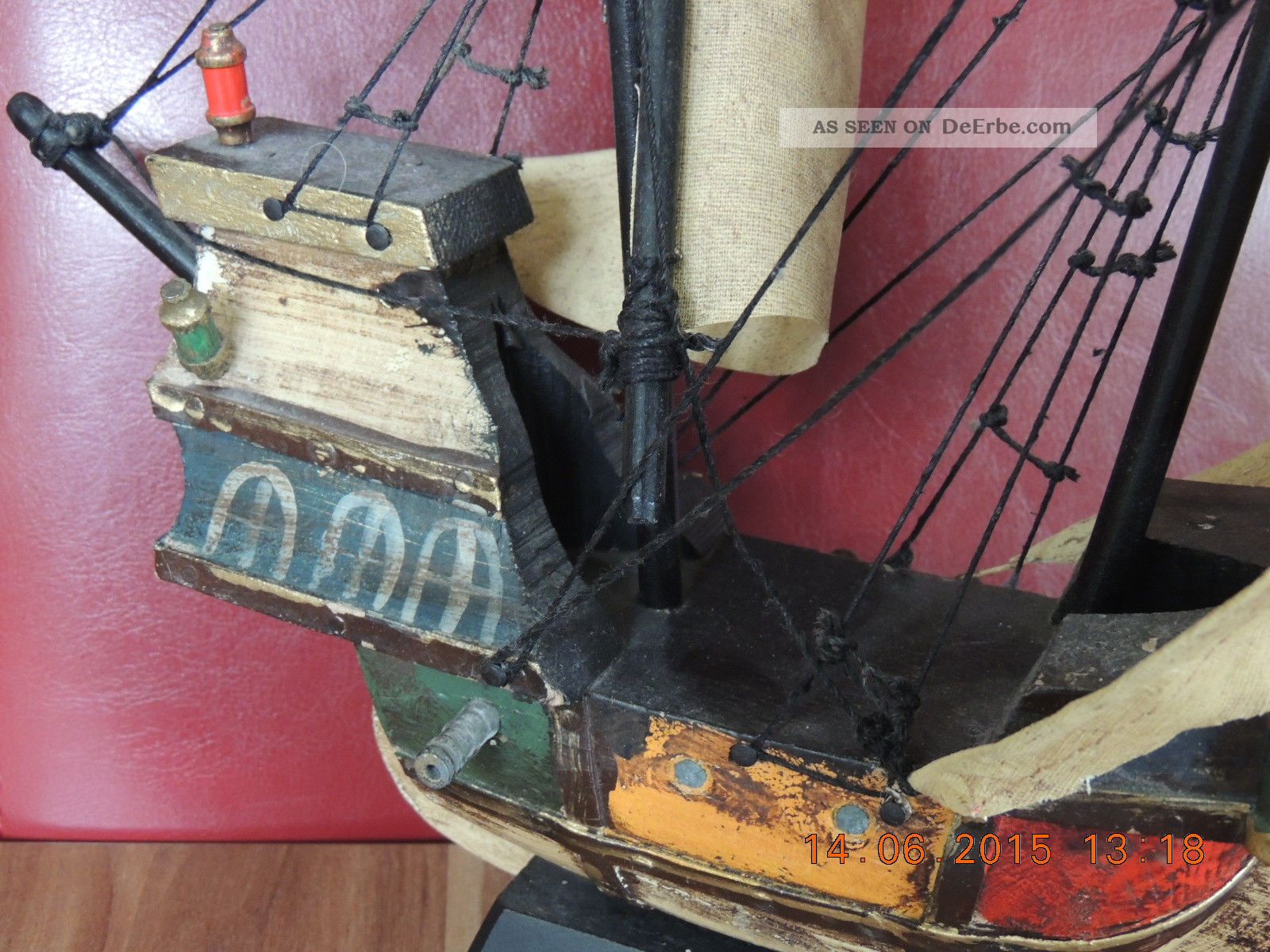 Alte Kogge Segelschiff Piratenschiff Kanonenboot Schiff Boot Kanonen 1700