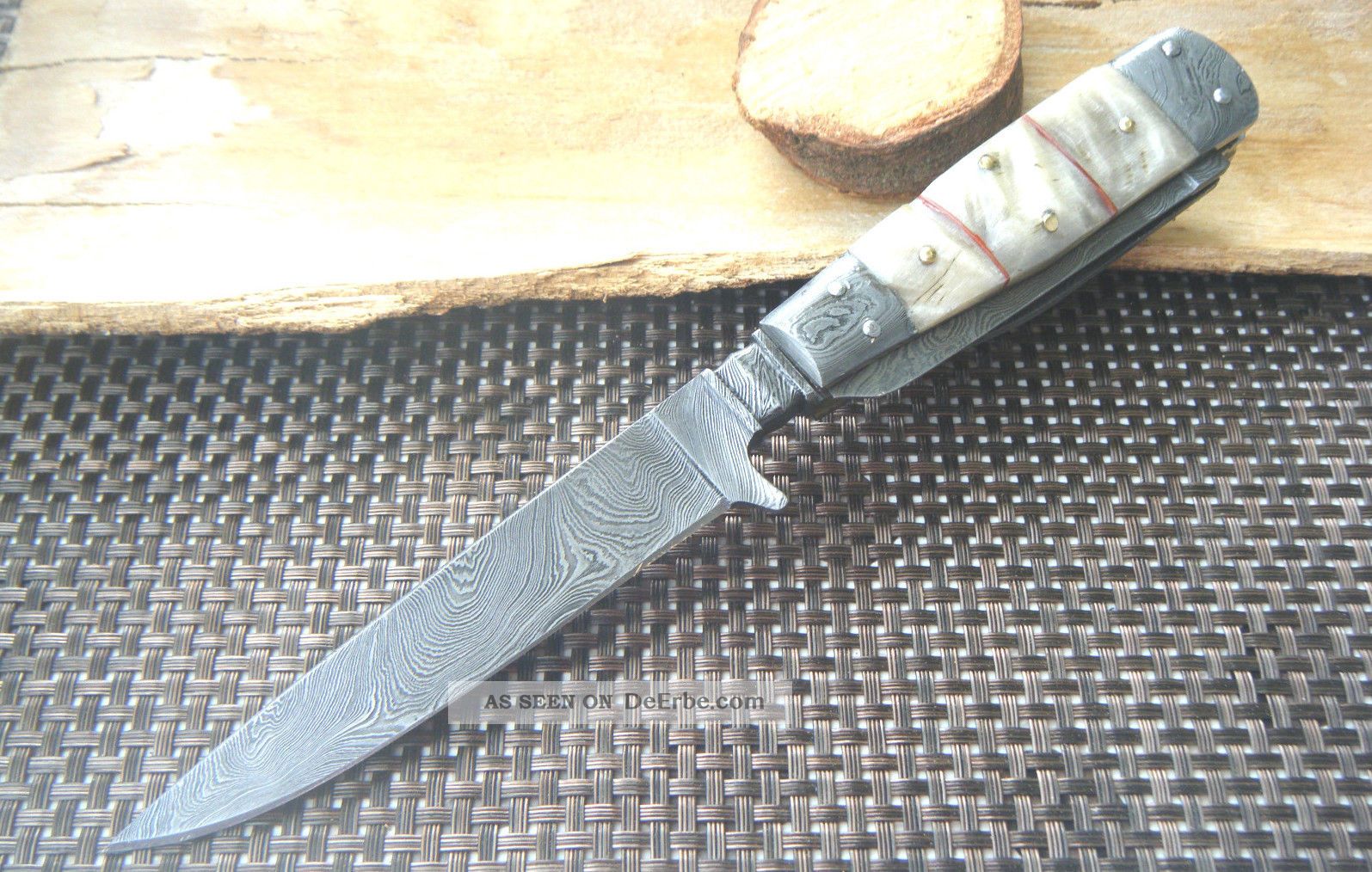 Jagdmesser Trachtenmesser Damastmesser Damast Jagdnicker Bayerischer Nicker