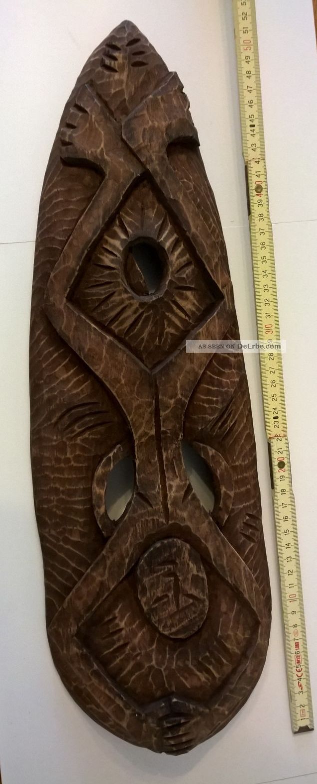 Afrikanische Wandmaske Aus Holz Geschnitzt - African Wall Mask Wood Carving