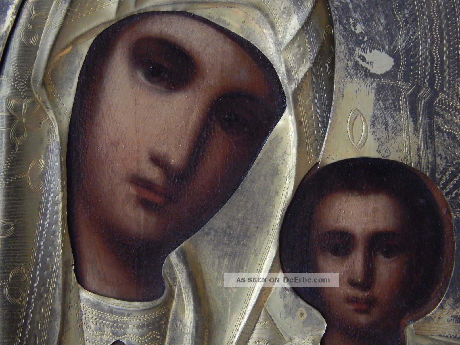 Ikone Mit Oklad, Russland Ende Xix Jh.