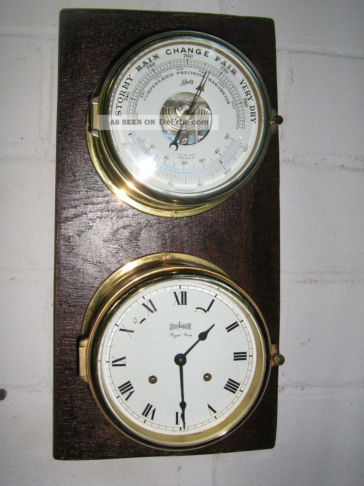 Glasenuhr Von Stockburger Von 1975, Barometer Von Schatz Auf Einer ...