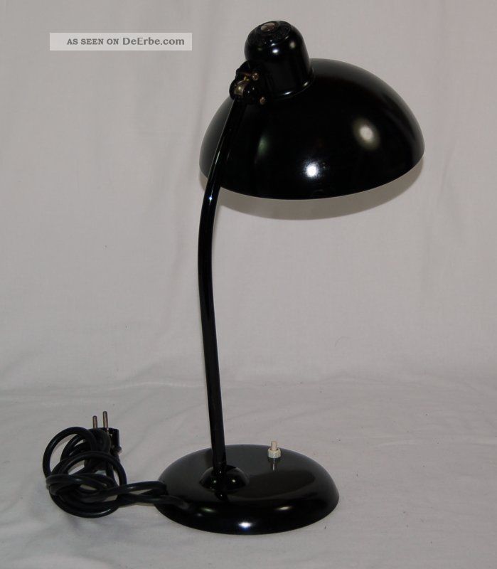 Kaiser Idell 6556 Bauhaus Schreibtischlampe Originallack Schwarz Christian Dell