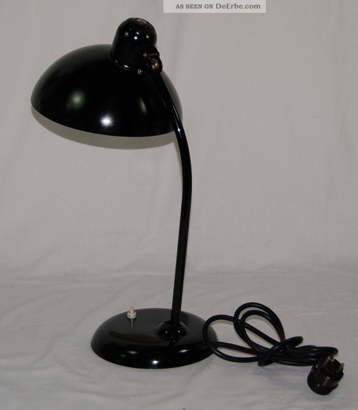 Kaiser Idell 6556 Bauhaus Schreibtischlampe Originallack Schwarz Christian Dell