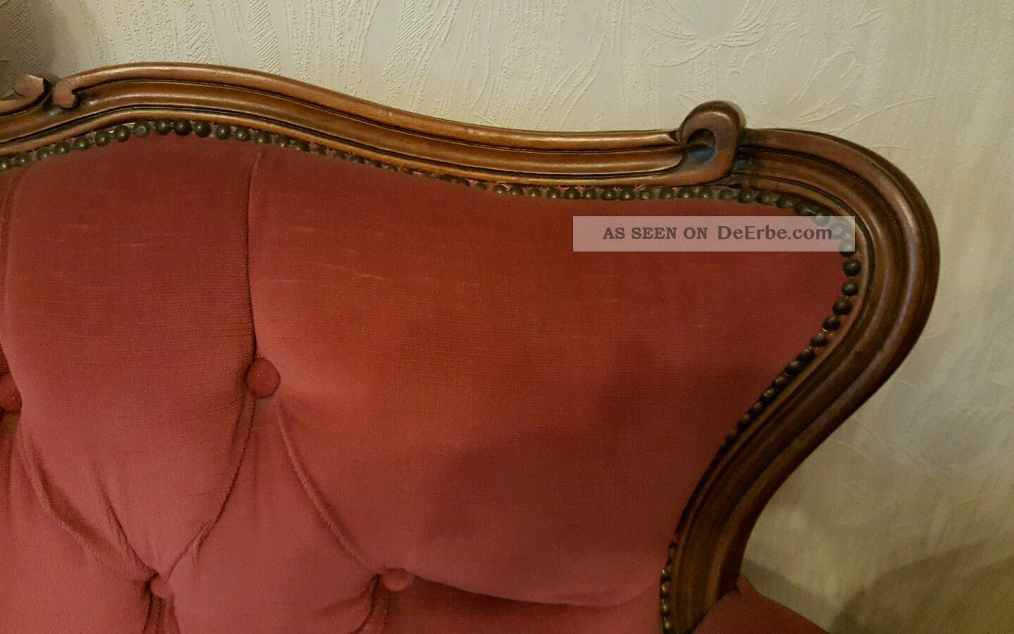 Chippendale Sofa Garnitur Mit 2 Sessel & Tisch, 1970er, Retro, Antik