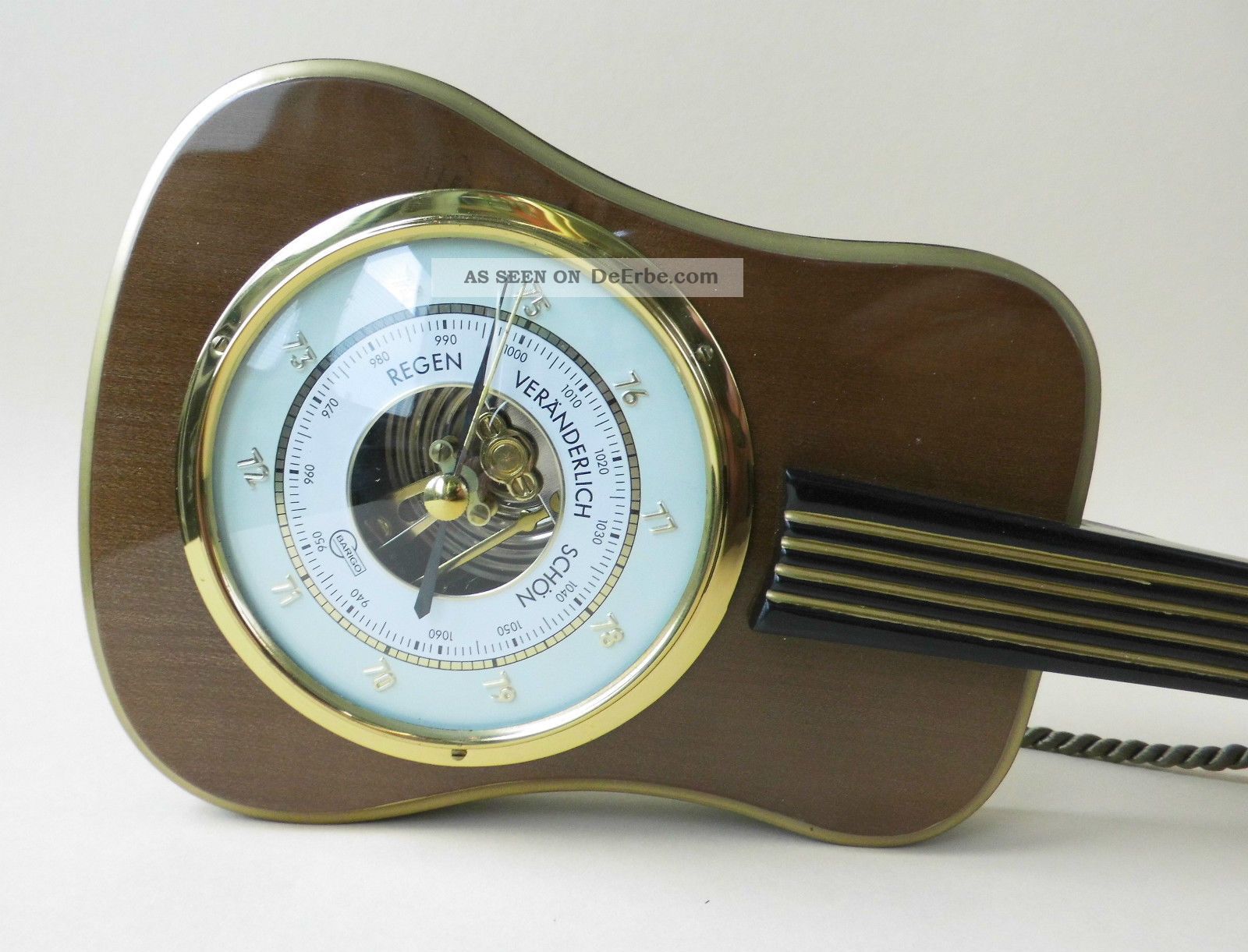 Barigo Barometer In Form Einer Gitarre 60er Jahre Klassiker