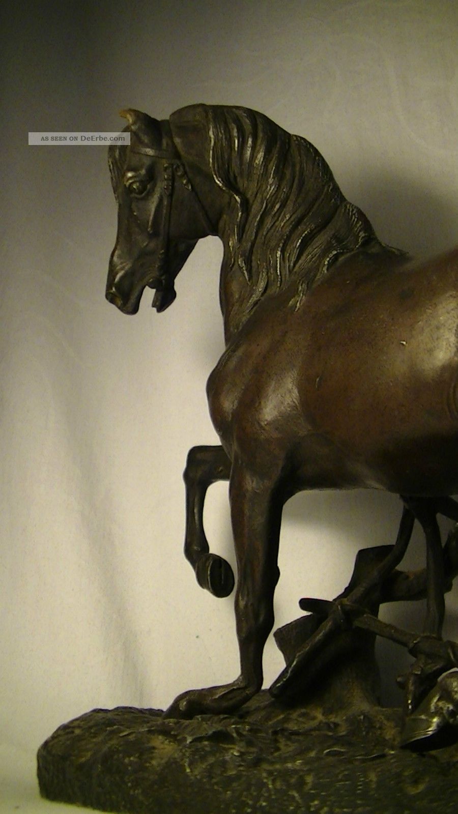 Pferd Gaul Hengst Alt Antik Metall