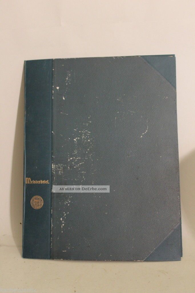 Schöner Meisterbrief 1905 Bäcker Handwerk Bayreuth Frankenhaag