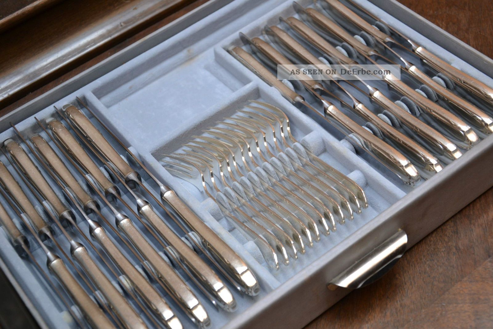 Silber - Besteck " Art Deco - Besteck " Gero - Solingen 1935, 12 Pers ...