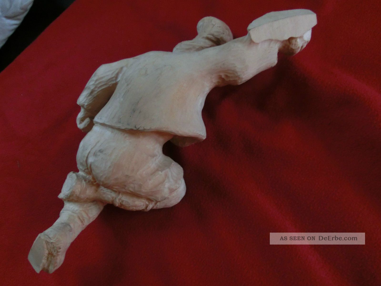 Geschnitzte Figur Bergsteiger