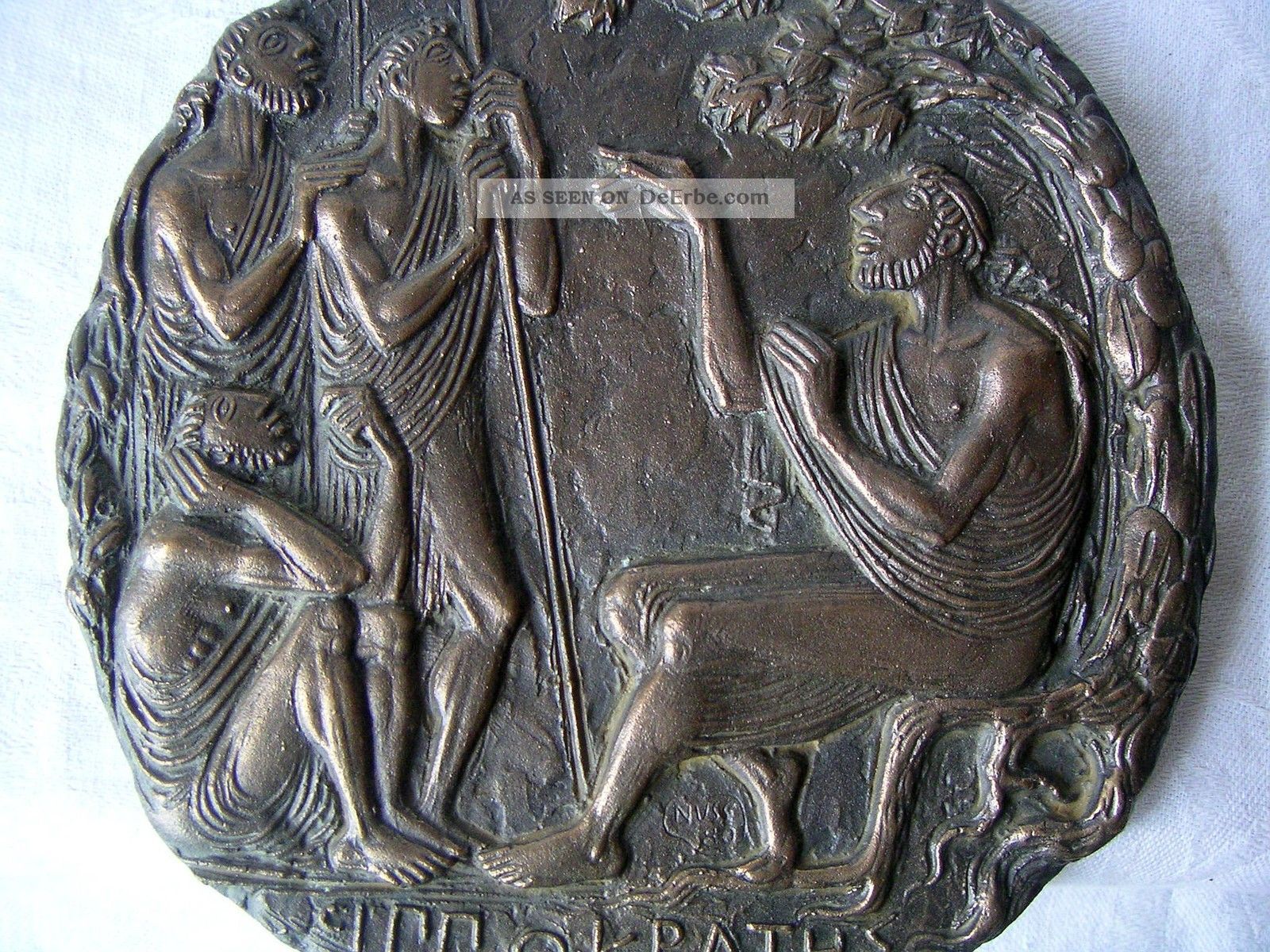 Fritz Nuss (1907 - 99), Sezession Stuttgart - Bronzeplakette ...