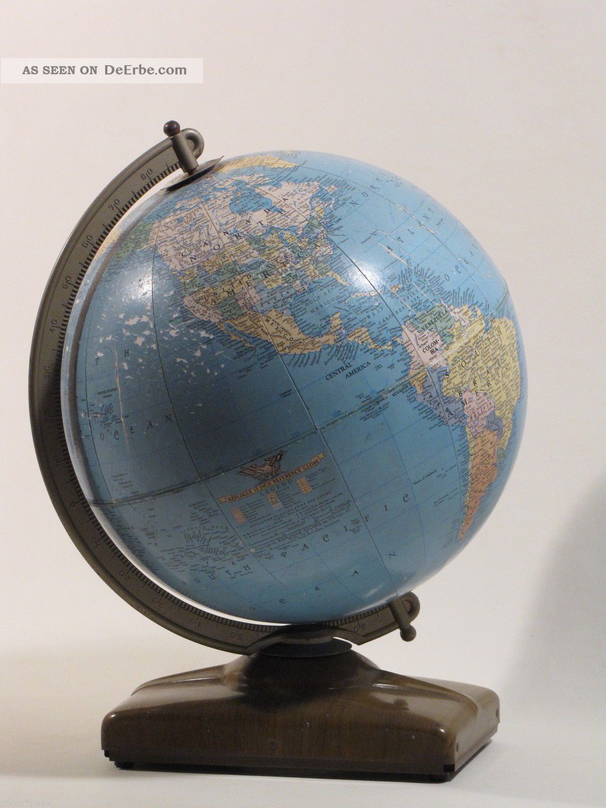 Globus Designed And Edited By Gustav Brueckmann Cartographer (alliirten?)