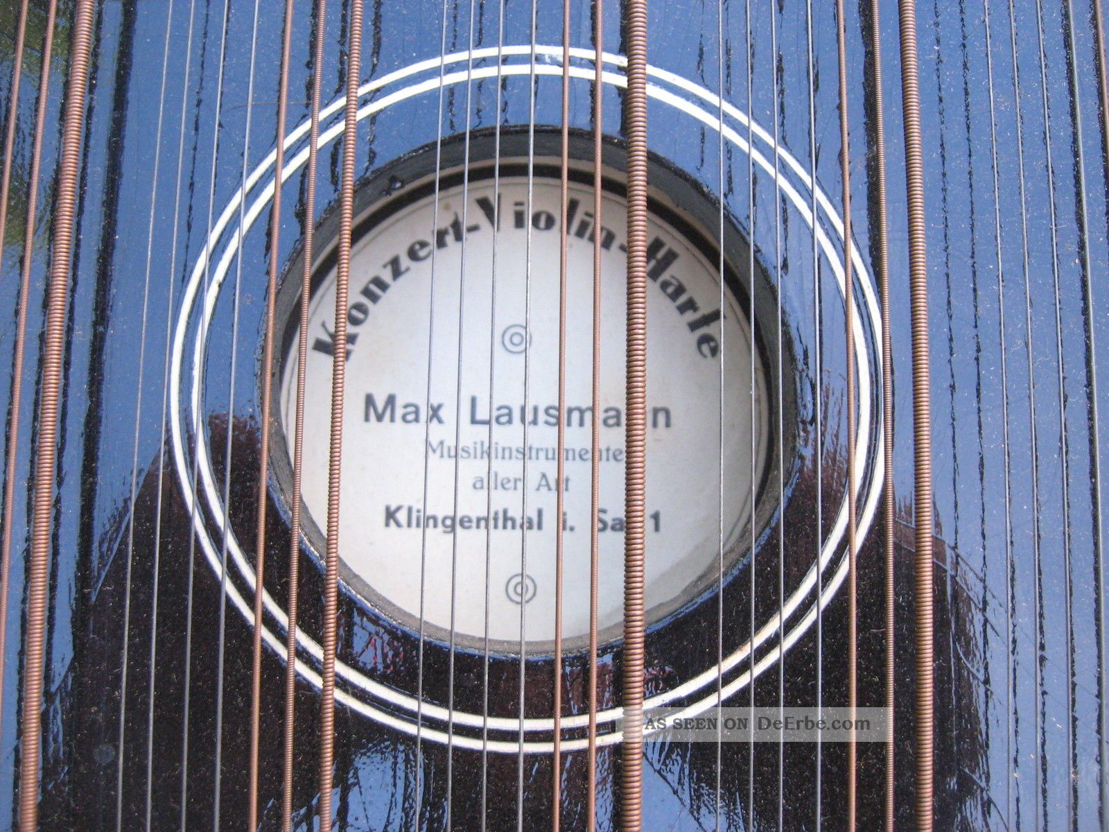 Alte Konzert Violin Harfe Max Lausmann Klingenthal In Sa. Harfenzither ...