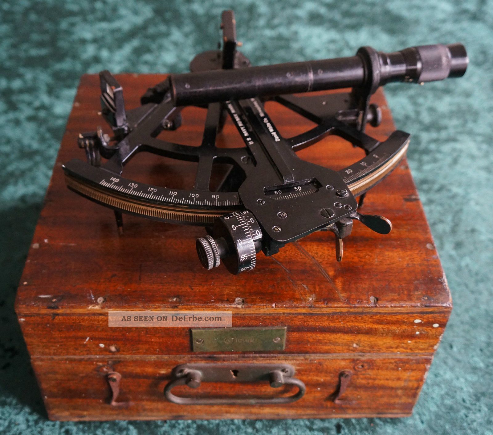 David White Sextant Stadimeter Us Navy Markii Wwii 1941 Mit Holzbox