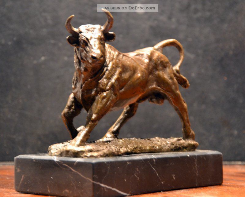 Bronze Stier Signiert A. L. Barye Bronzefigur Bronzefiguren ...