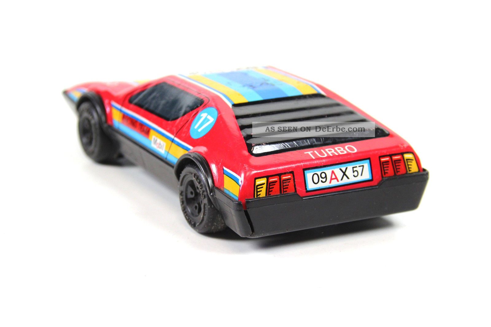 Altes Blechauto Rennauto Turbo 17 Racing Team Auto Kfz Blech Spielzeug ...