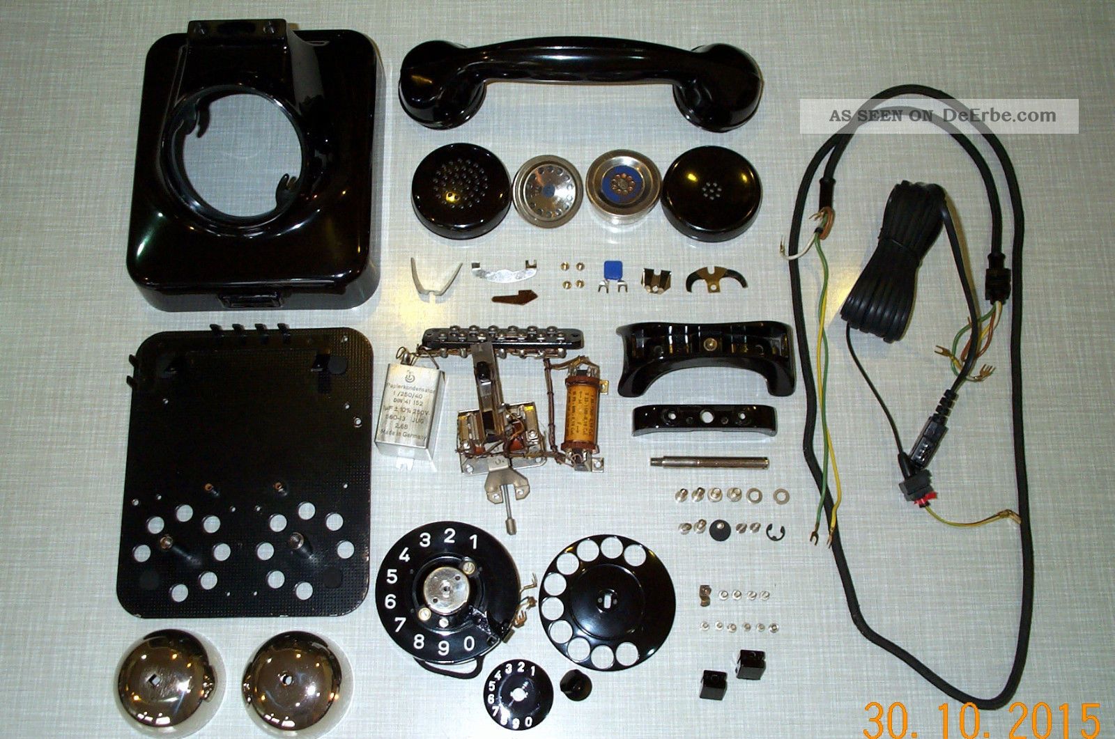 Telefon W48 Telephone Krone 1958 Bakelit Post Vintage Antik Luxus