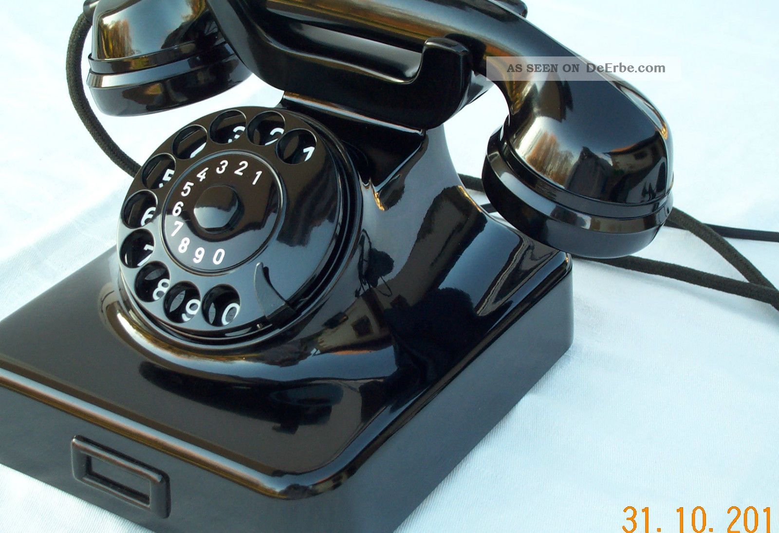 Telefon W48 Telephone Krone 1958 Bakelit Post Vintage Antik Luxus