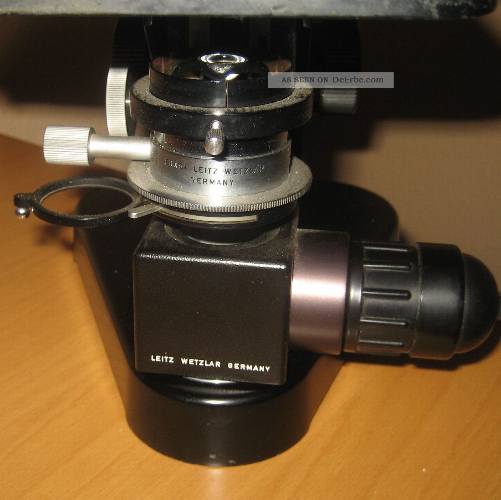 Ernst Leitz Wetzlar Mikroskop, Binokular, Objektiv – Revolver,