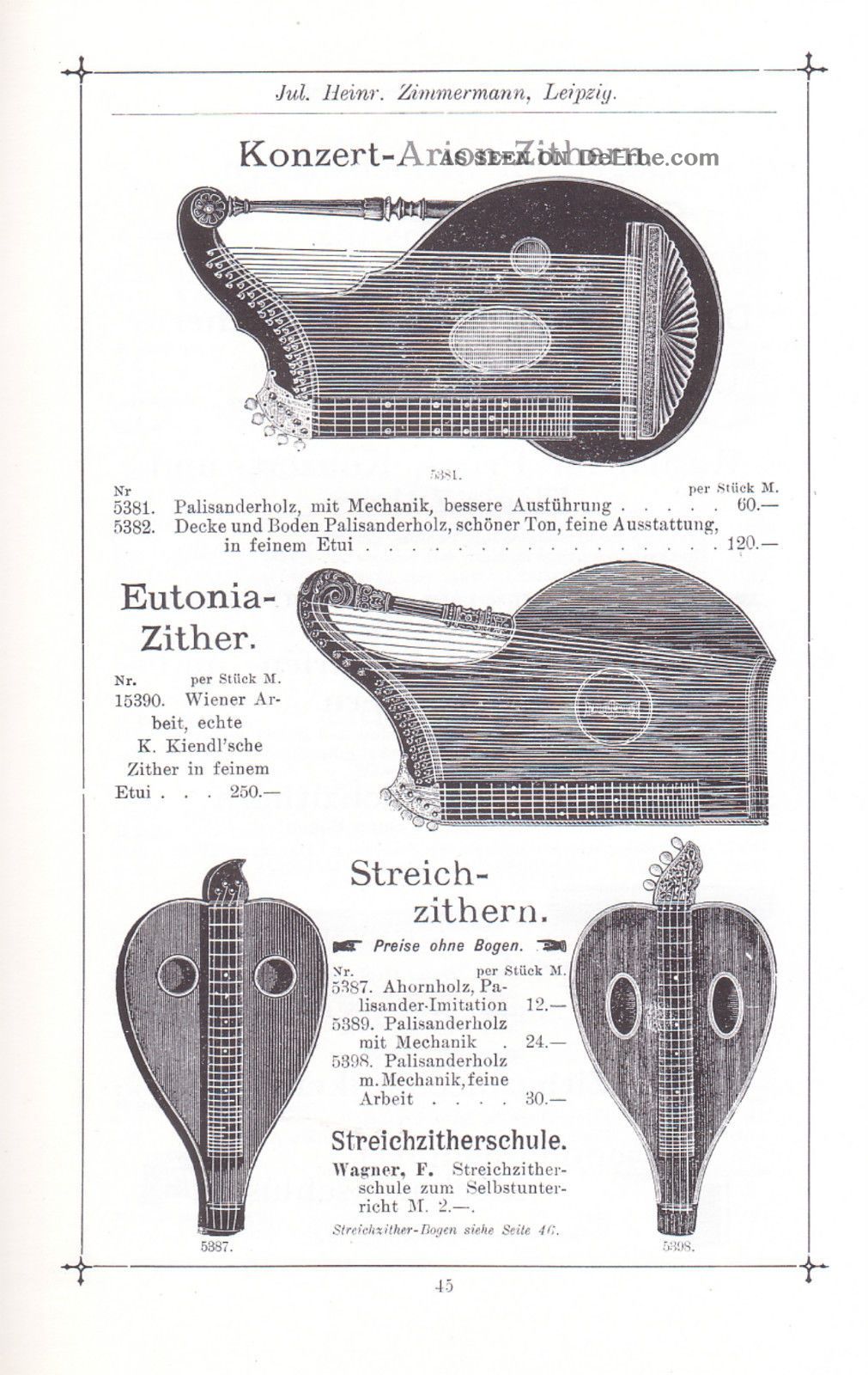 Alte Zupfinstrumente 2 Aus Deutschland: Katalogscans Auf Cd - Rom