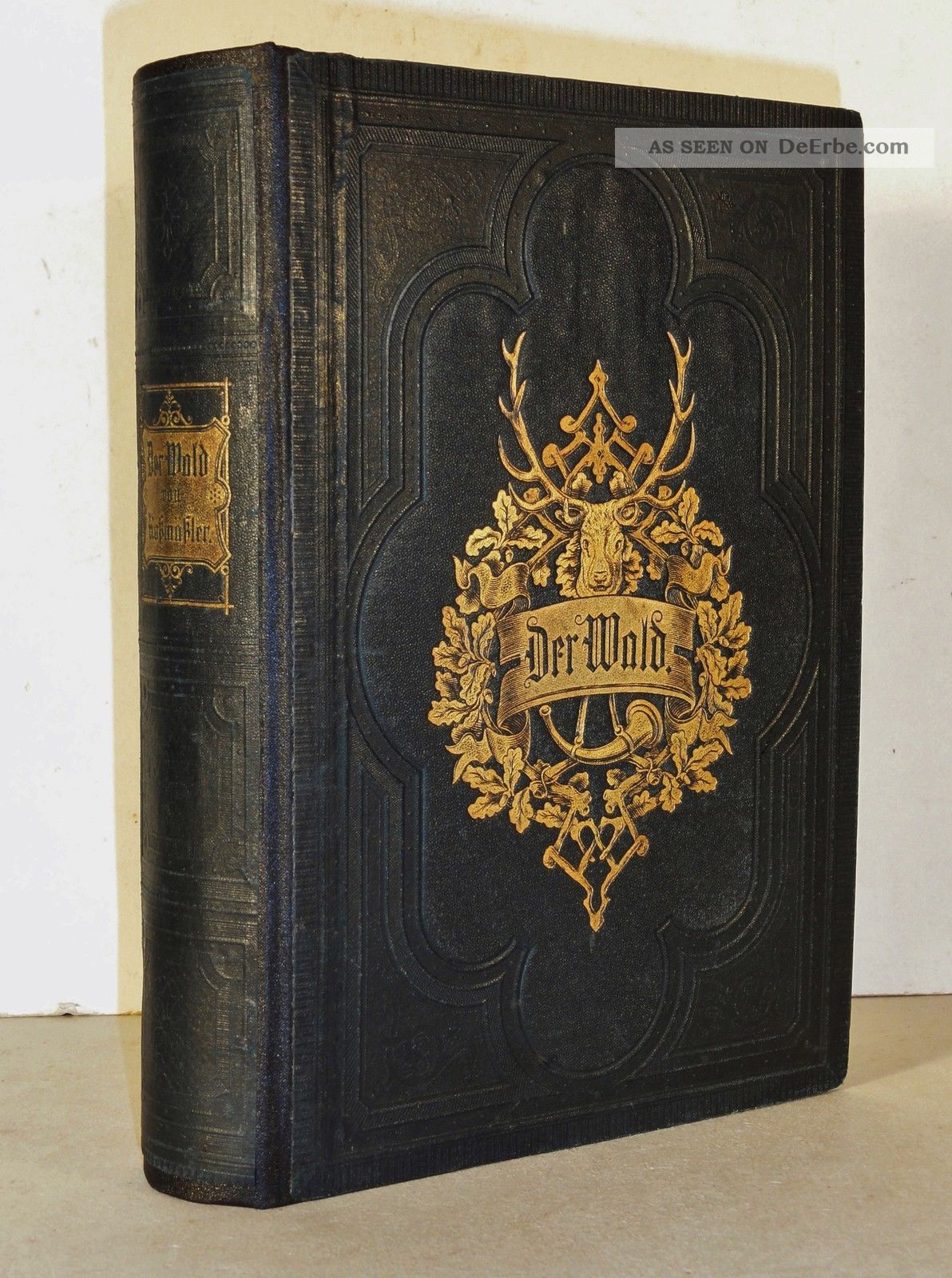 Altes Buch " Der Wald " V. Roßmäßler 1871, Mit 17 Kupferstichen, 84 ...