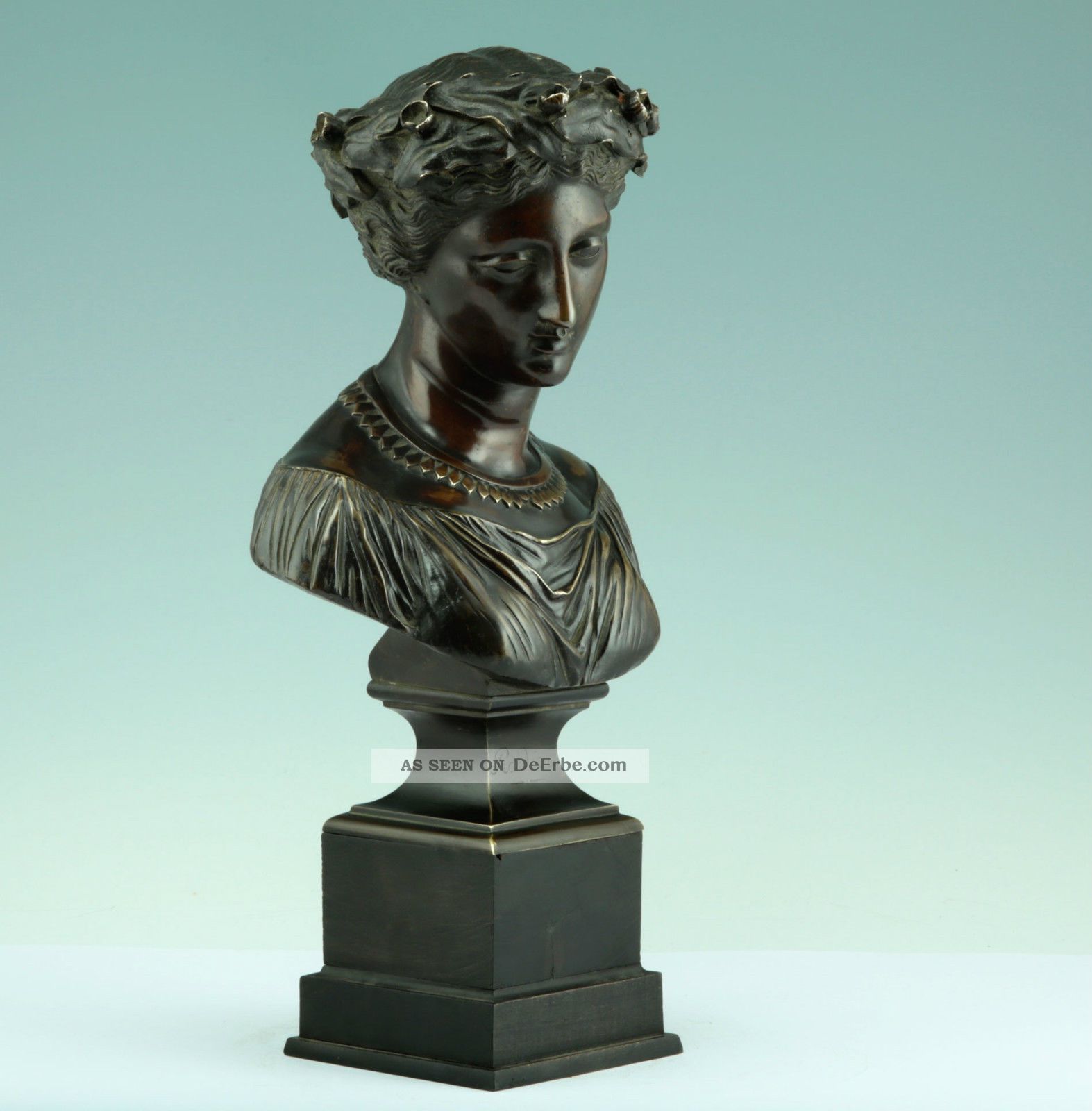 James Pradier 1790 - 1852 Klassizistische Bronze Büste Einer Nymphe ...