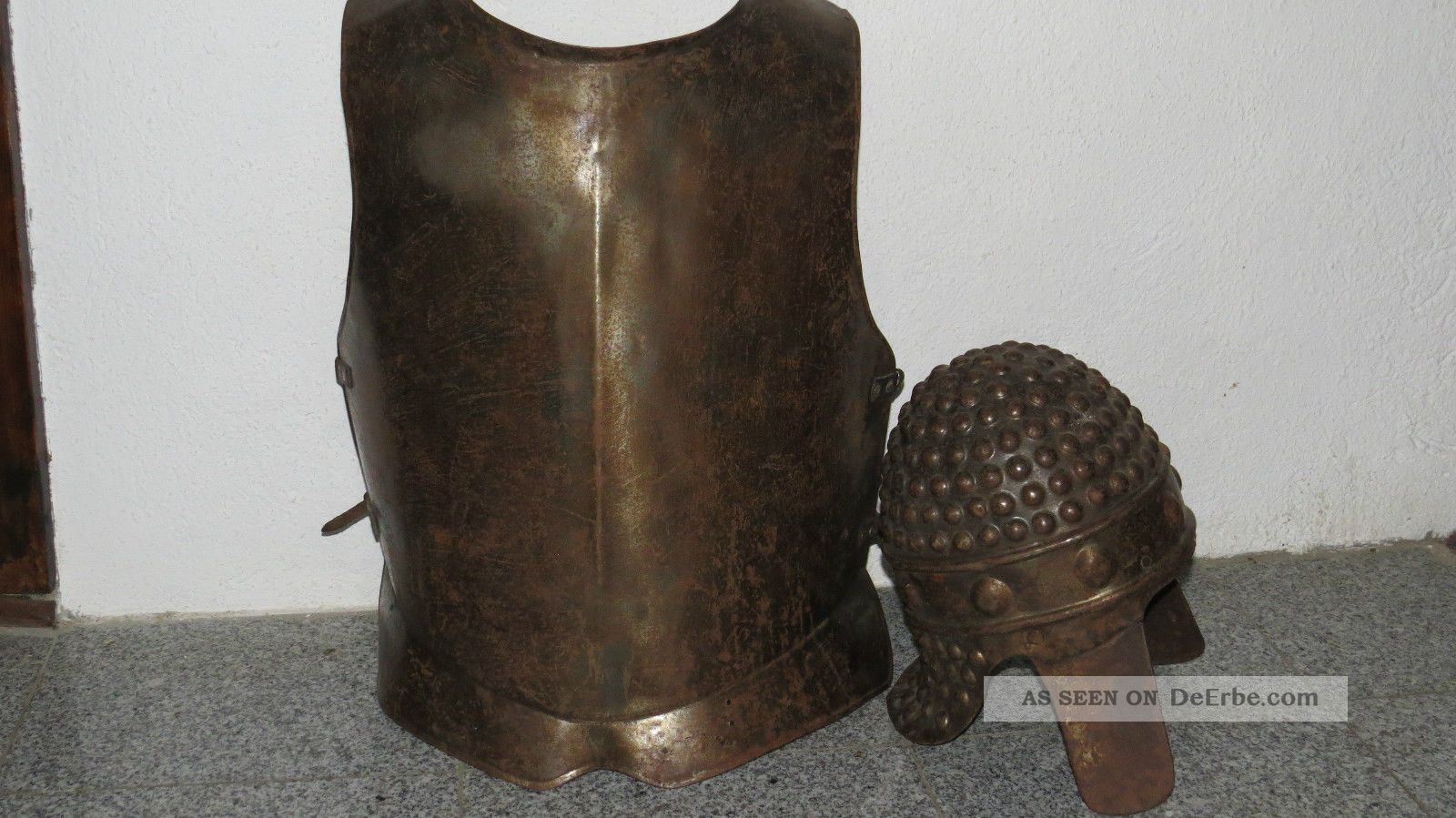 Alte Rüstung Brustpanzer Plattenpanzer Und Helm, Alte Film / Theater ...