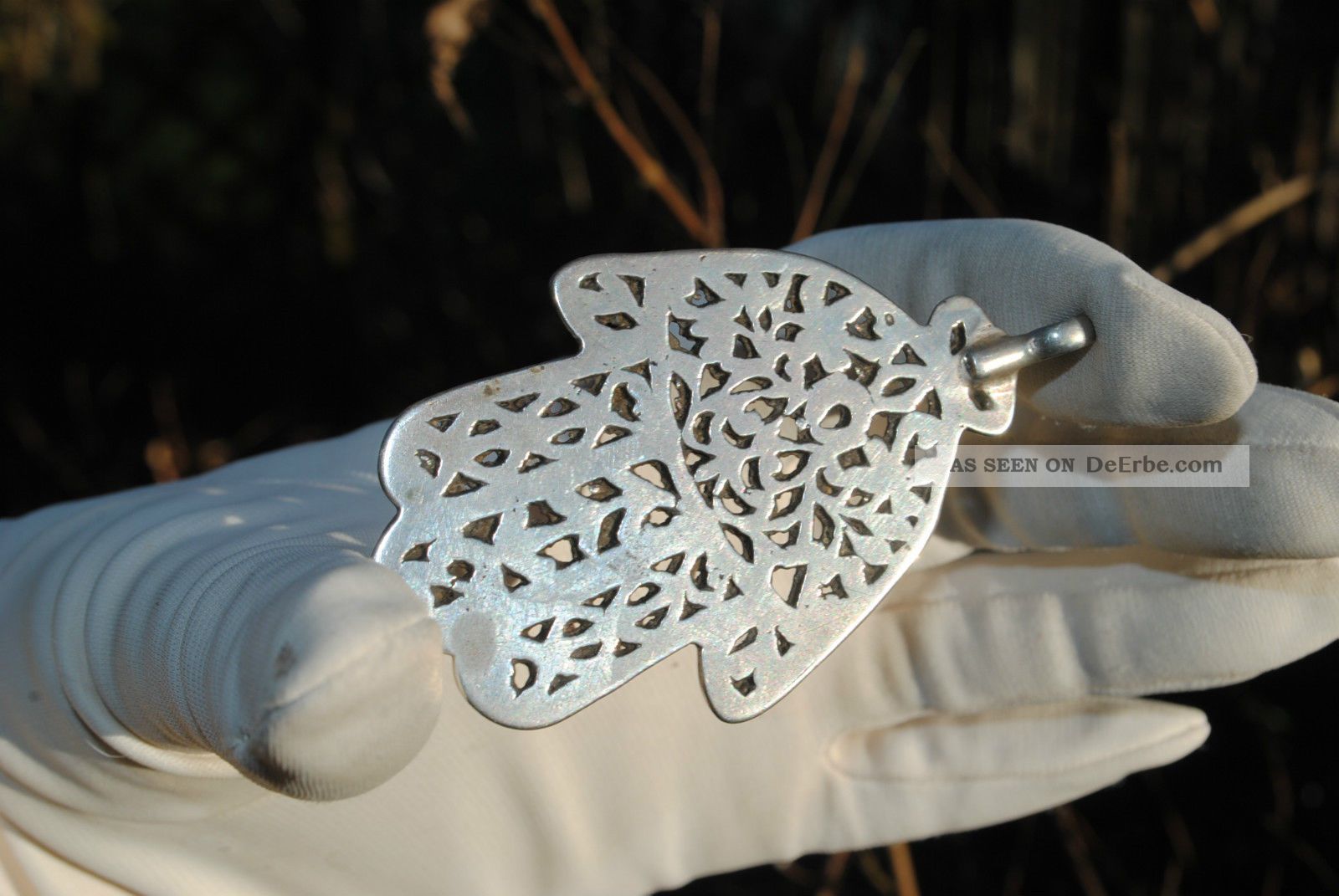 Silberanhänger Fatima Hand Anhänger 21, 05 Gramm Schmuck 7, 5 X 4, 5 Cm Silber