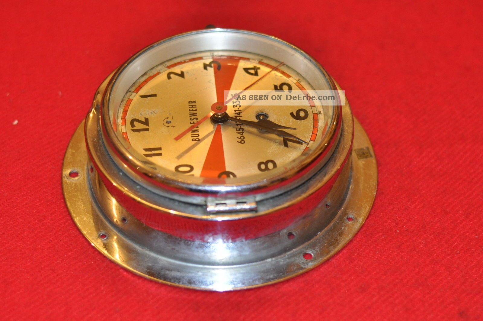 Mechanische Schiffsuhr BÜrk Nautik Der Bundeswehr Marine Navy Chronometer