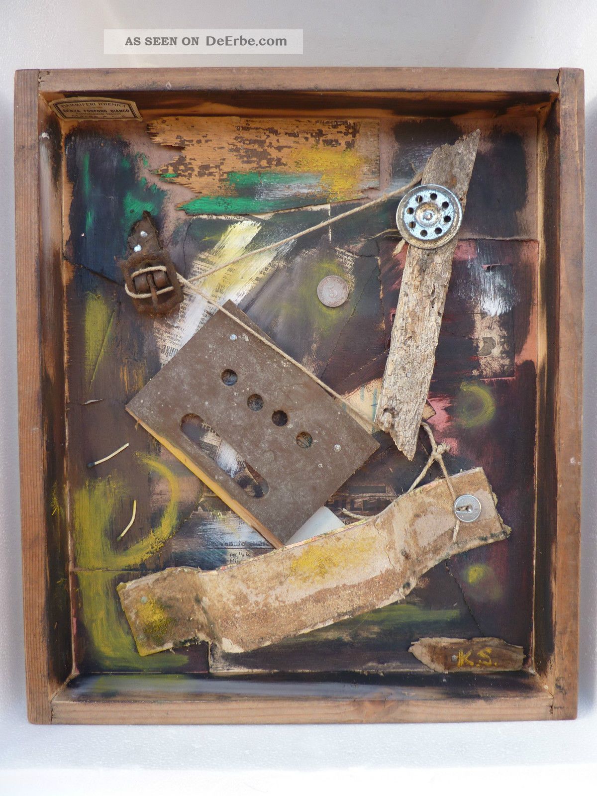 Kurt Schwitters Merzbild Materialmix Relief Dadaismus Abstrakt Dada