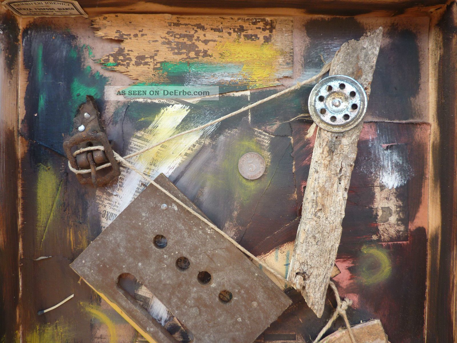 Kurt Schwitters Merzbild Materialmix Relief Dadaismus Abstrakt Dada