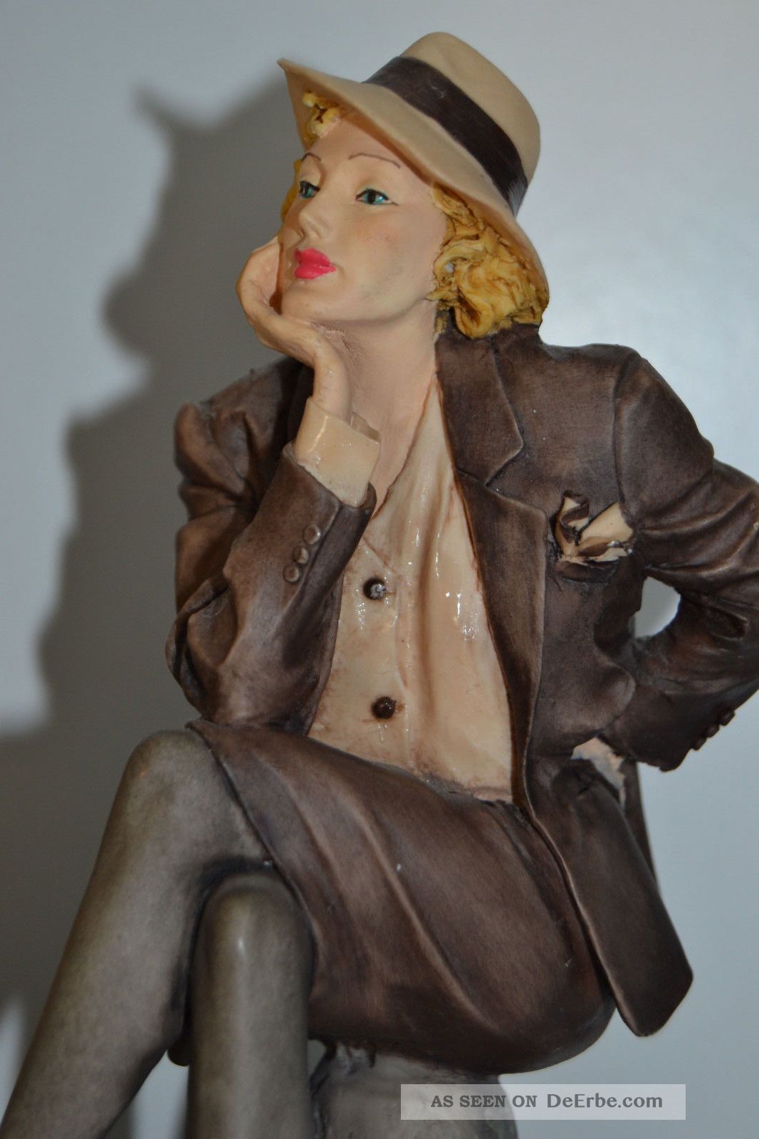 Skulptur Von Vittorio Tessaro A. D. L. Wunderschön Und Selten Ca. 27 Cm