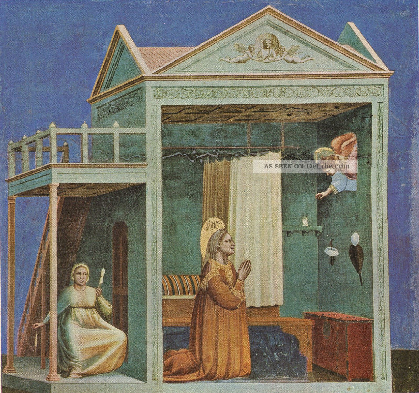 Giotto Di Bondone (1266 - 1337) La Vie De Joachi: L ' Annonce à Sainte Anne