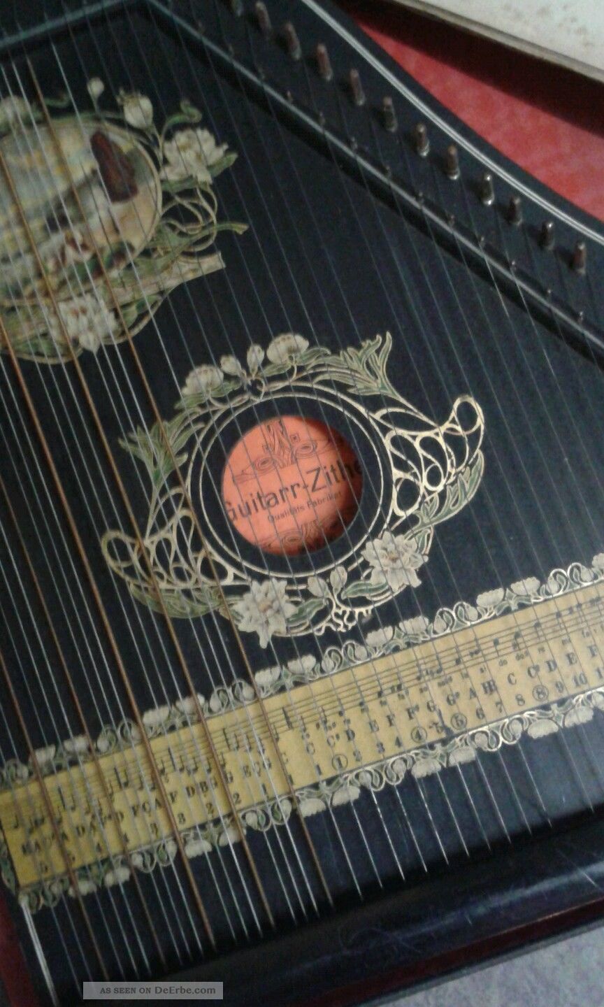 Originalzustand Alte Zitter Mit Noten