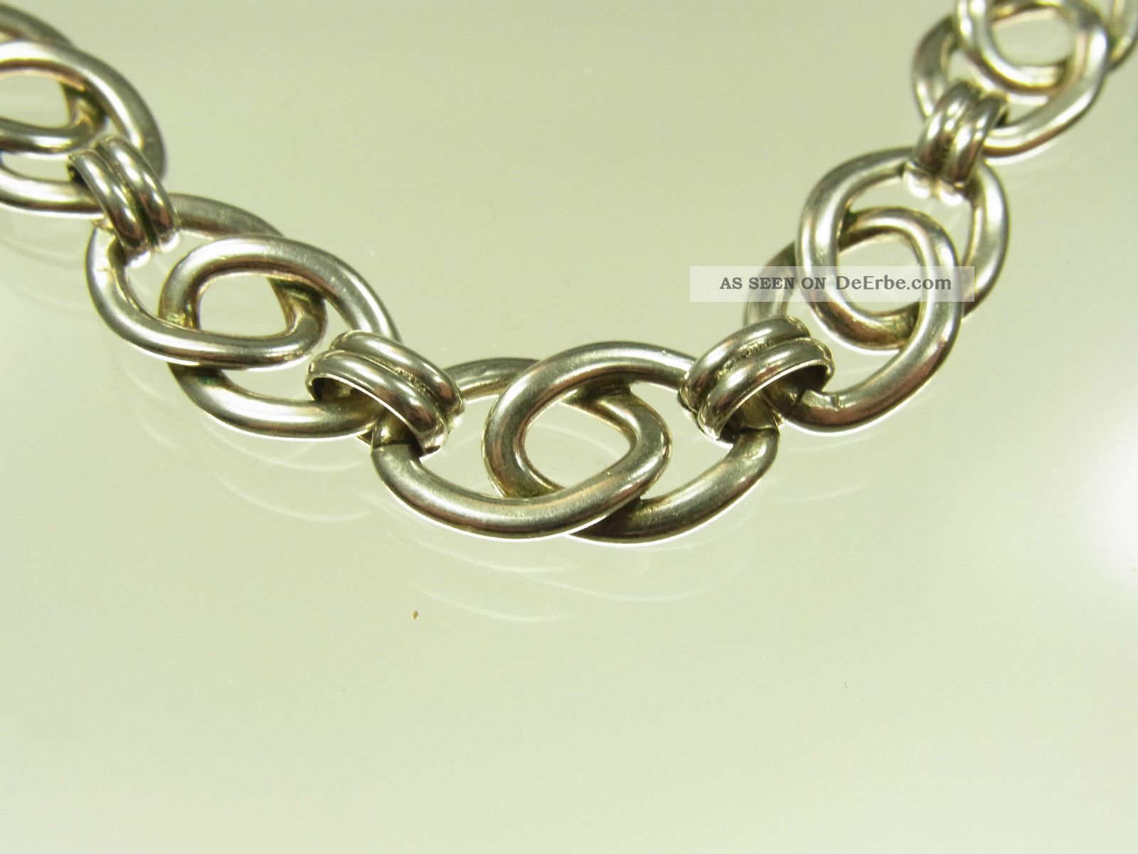 Schönes Art - Deco Designer Collier 800 Silber Handarbeit Um 1940