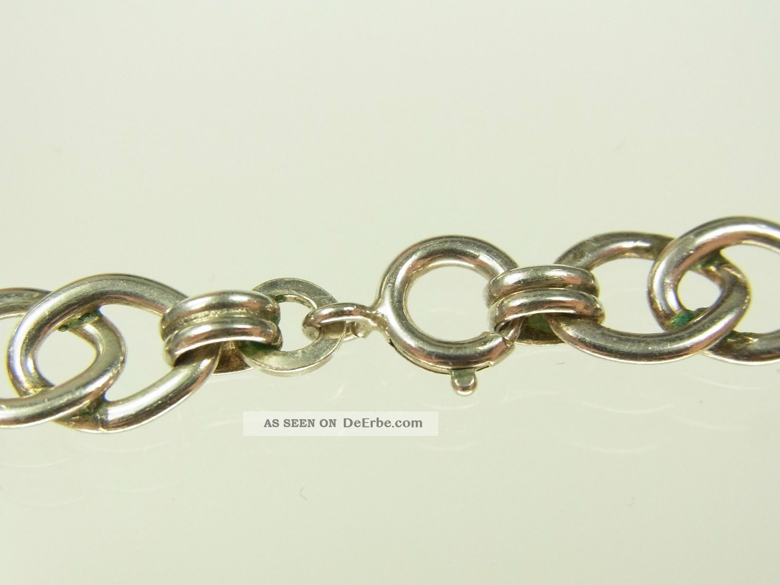 Schönes Art - Deco Designer Collier 800 Silber Handarbeit Um 1940