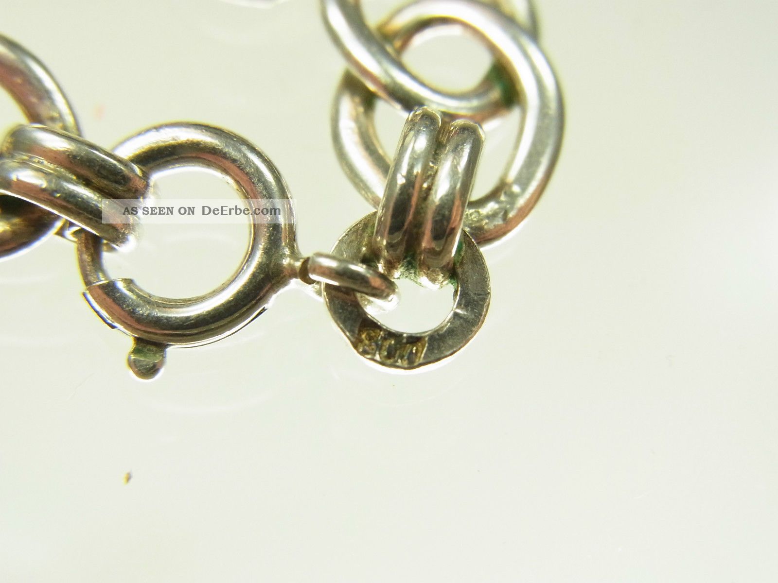 Schönes Art - Deco Designer Collier 800 Silber Handarbeit Um 1940