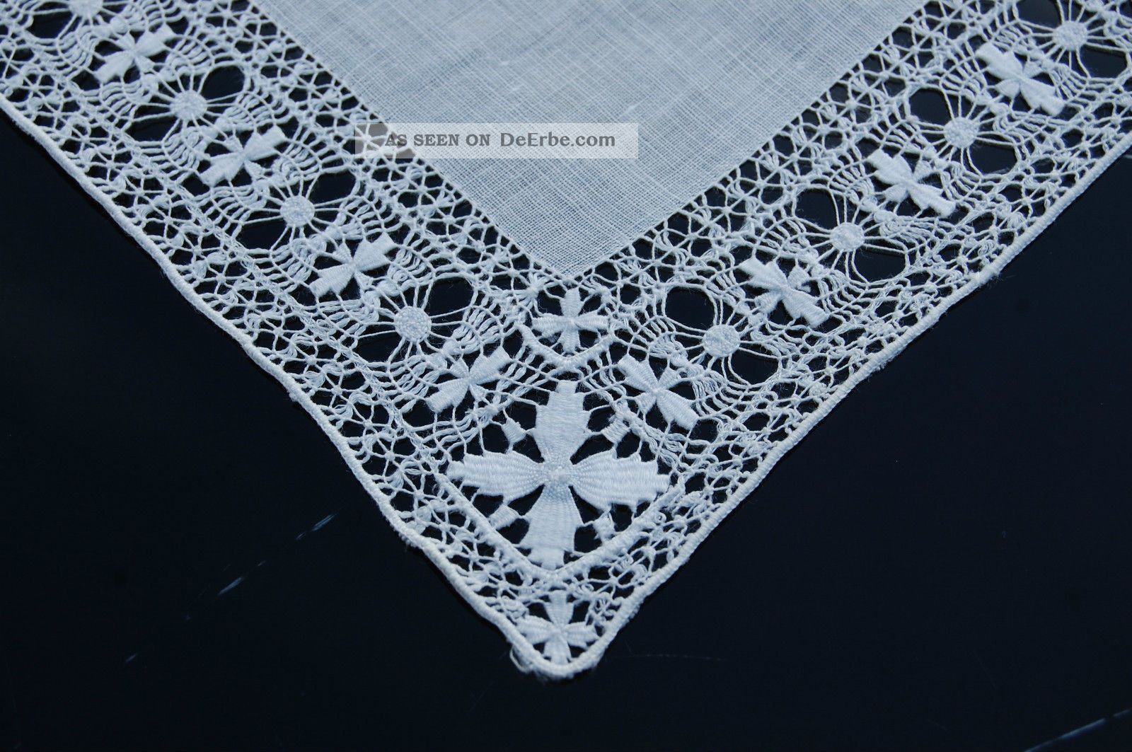 Meisterhafte Handarbeit Auf Feinem Leinen Deckchen 30 X 30 Mit 3, 5 Cm ...