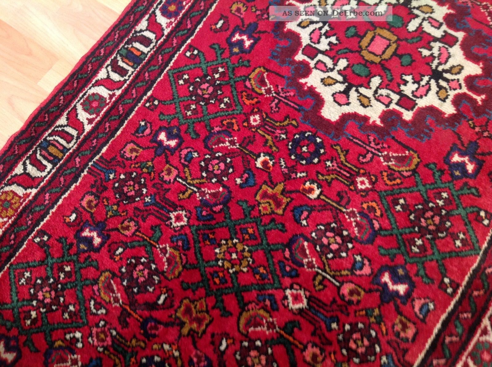 Alt Antik Persisch Läufer Teppich 304 X 87cm, Gut.