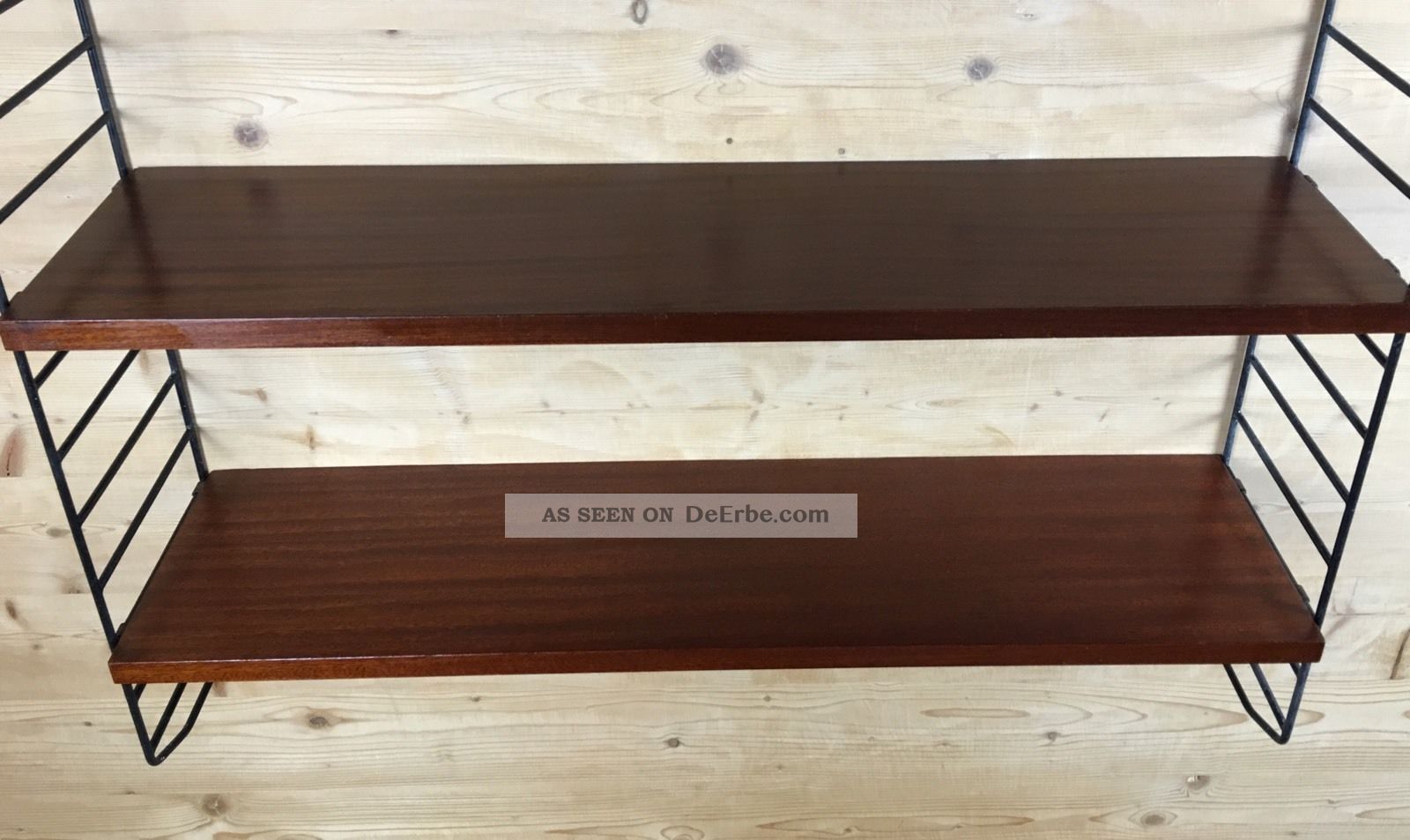 Altes String Regal 60 - 70 Er Jahre Mahagoni Danish Teak Style